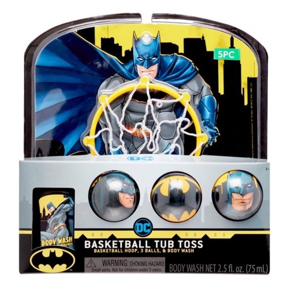 DC Comics | Bath, Skin & Hair | Dc Comics Batman 5piece Basketball Tub ...